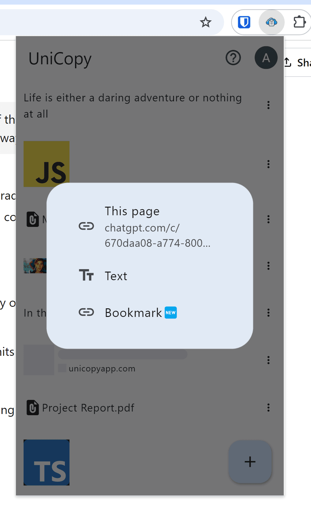 UniCopy: Rapidly copy text + images + files across all your devices